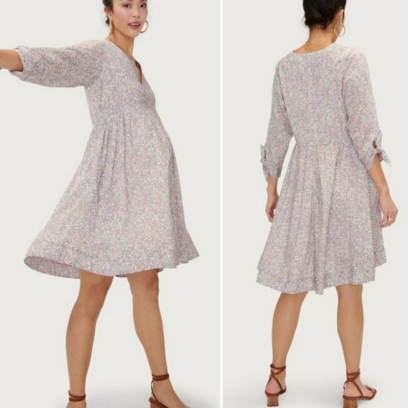 Hatch | Dresses | Hatch The Jami Dress Lavender Garden Maternity Dress ...